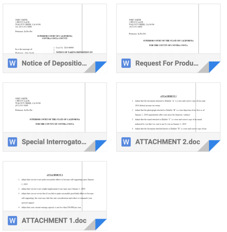 FORMAL DISCOVERY REQUEST - Free Divorce